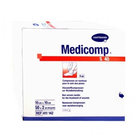 Compresse ST 100 Medicomp Non Tissé, 10x10 - Douceur & Hygiène — Ma ...